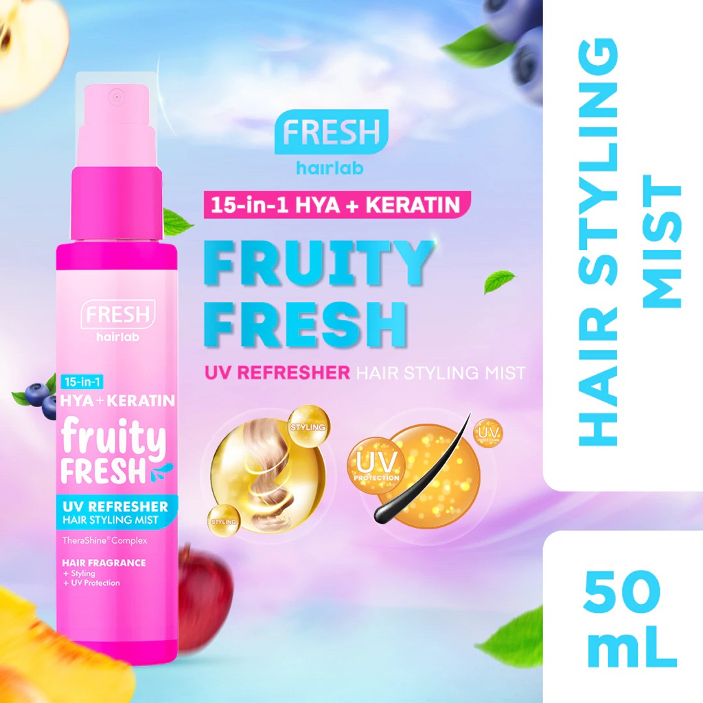 FRESH 15 in 1 Hya+Keratin Fruity Fresh UV Refresher Hair Styling Mist 50mL | Shopee Philippines