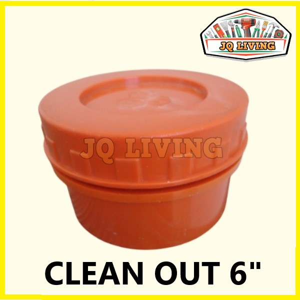 PVC Orange Fittings Clean Out 6" Sanitary Fittings For PVC Pipes ( FLAT ...