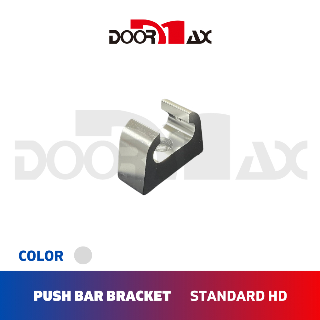 DOORMAX Standard Heavy Duty Push Bar Bracket (Analok/Anodize/White ...