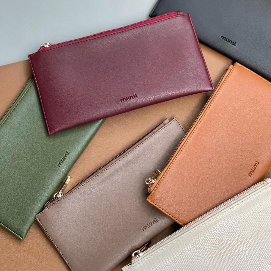 Mumi Skinny Zip Long Wallet | Shopee Philippines