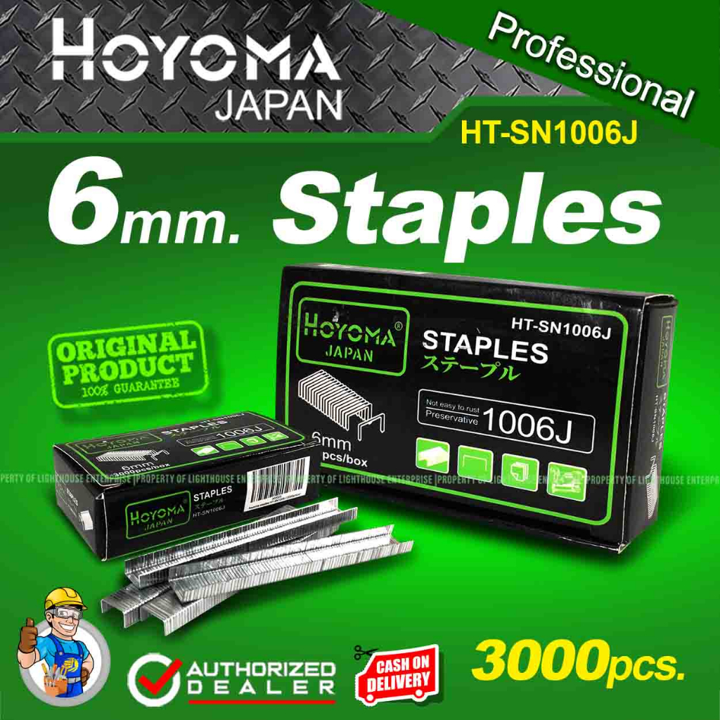 HOYOMA Japan 3000pcs Staples / Staple Wire 6m- 13mm LIGHTHOUSE ...