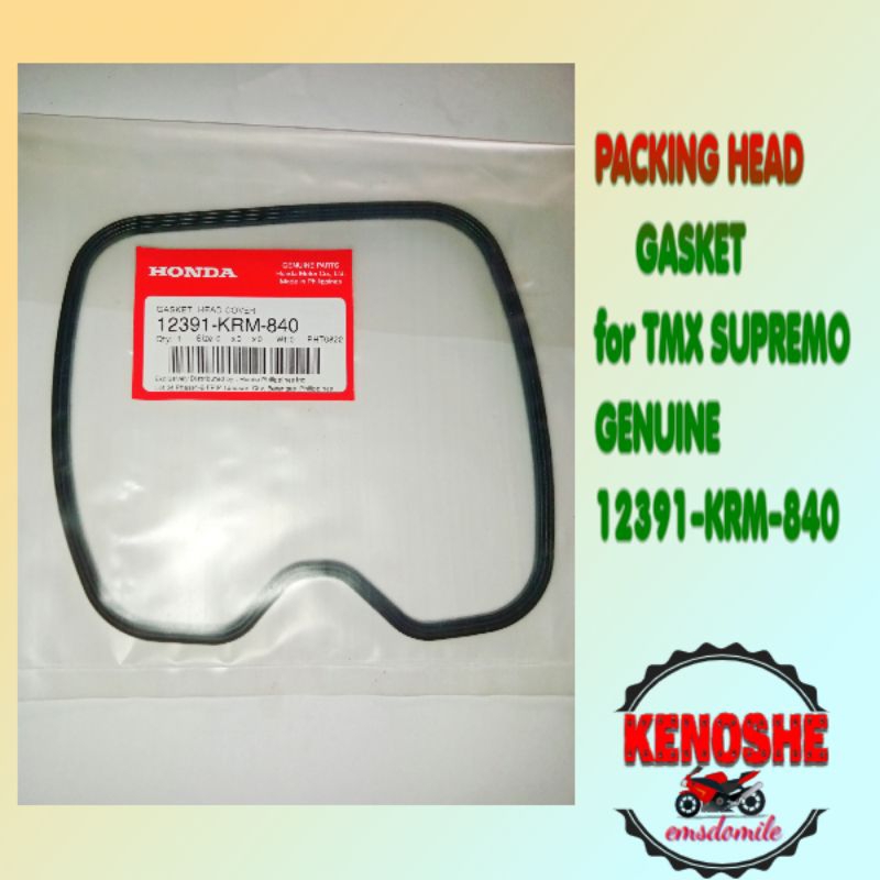 PACKING HEAD GASKET TMX SUPREMO (GENUINE 12391-KRM-840) | Shopee Philippines