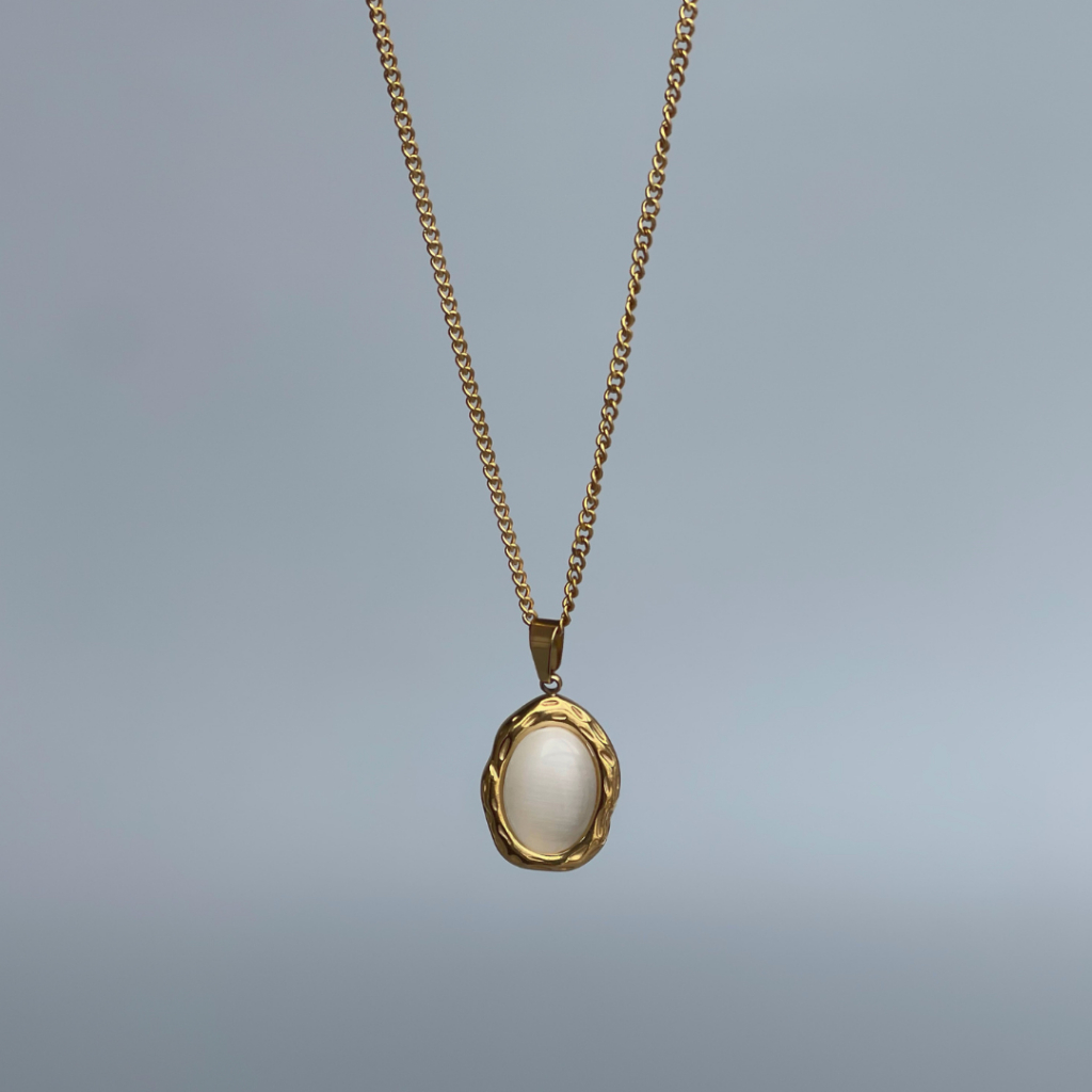 HB Jewelry ADELE Gold Plated Oval Pendant Necklace Fashion Accessories XL00344 | Shopee Philippines