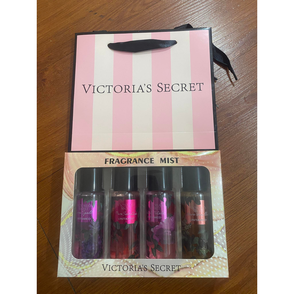 cod! victoria's secret 4in1 mini perfume set w/paper bag 75ml | Shopee Philippines