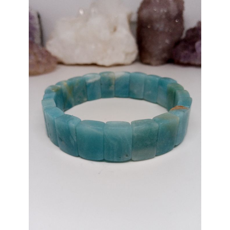 High Quartz Old Mine Amazonite Bangle | Shopee Philippines