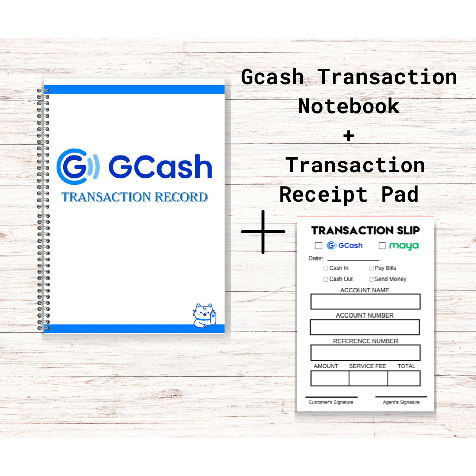 A&J Gcash Transaction Notebook and Transaction Receipt Pad Set | Shopee ...