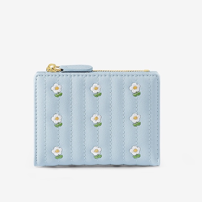 JOLEX New Ladies Flowers design Short Wallet Embroidered Coin Purse ...