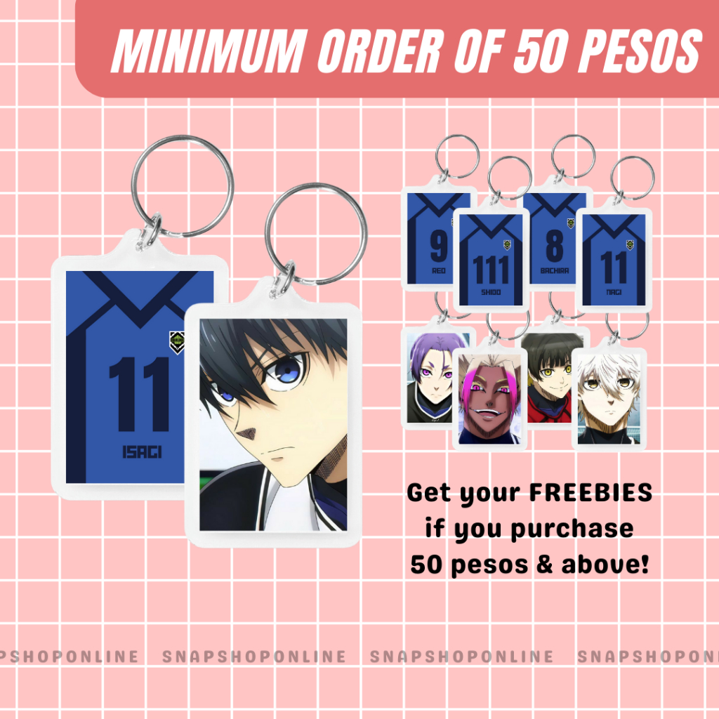 Bluelock Anime Acrylic Holographic Keychain Nagi Isagi Bachira Rin ...