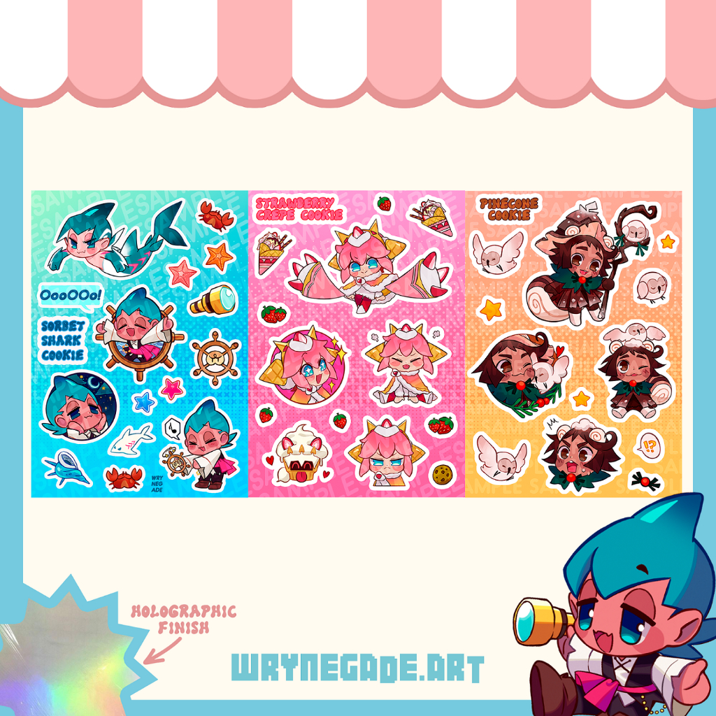 Cookie Run Kingdom Kisscut Vinyl Sticker Sheets | Shopee Philippines
