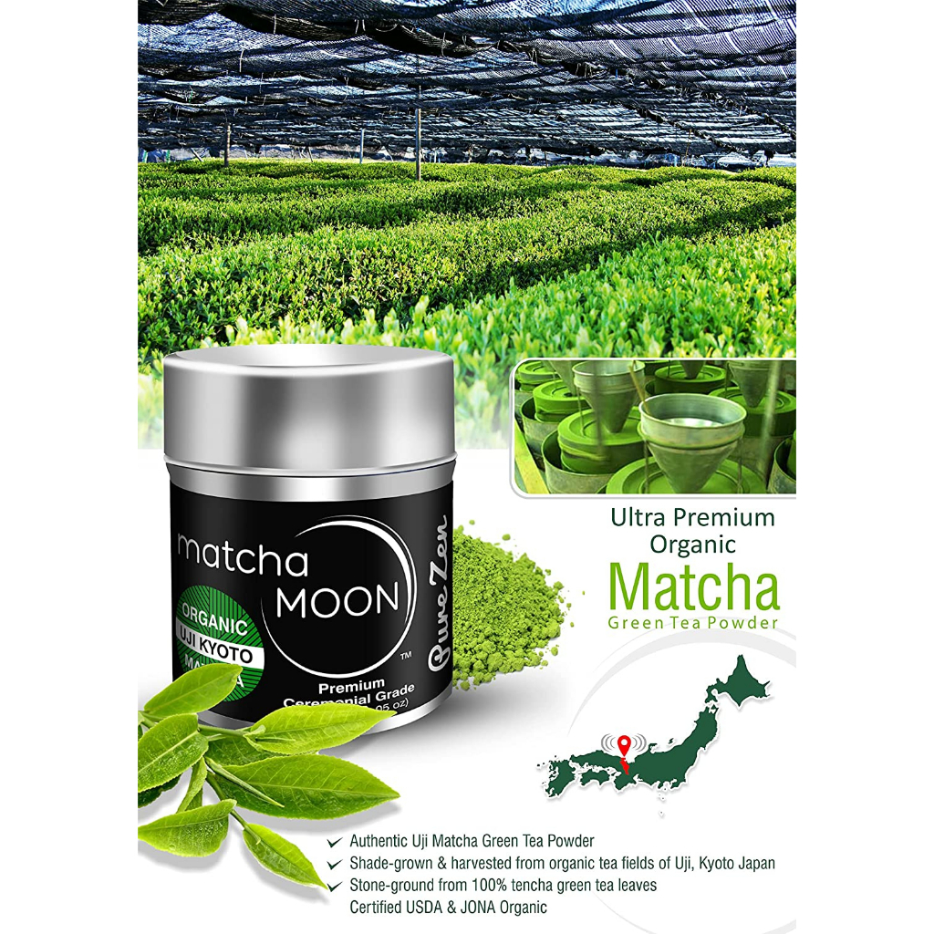 Matcha Moon Kyoto Uji Matcha Organic Organic Cultivation No Pesticides Additive Powder Powder ...