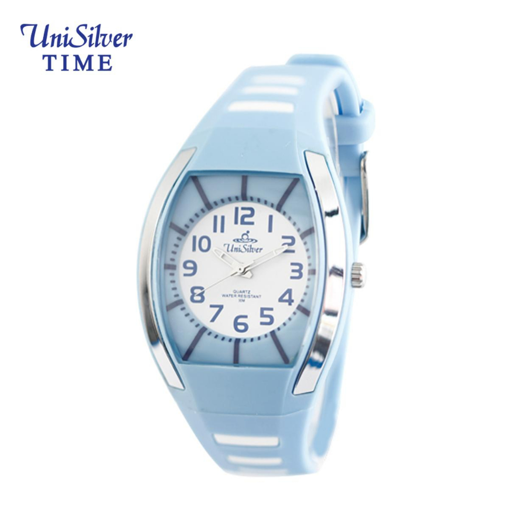 UniSilver TIME Women's Sky Blue Analog Rubber Watch KW878-2004 | Shopee ...