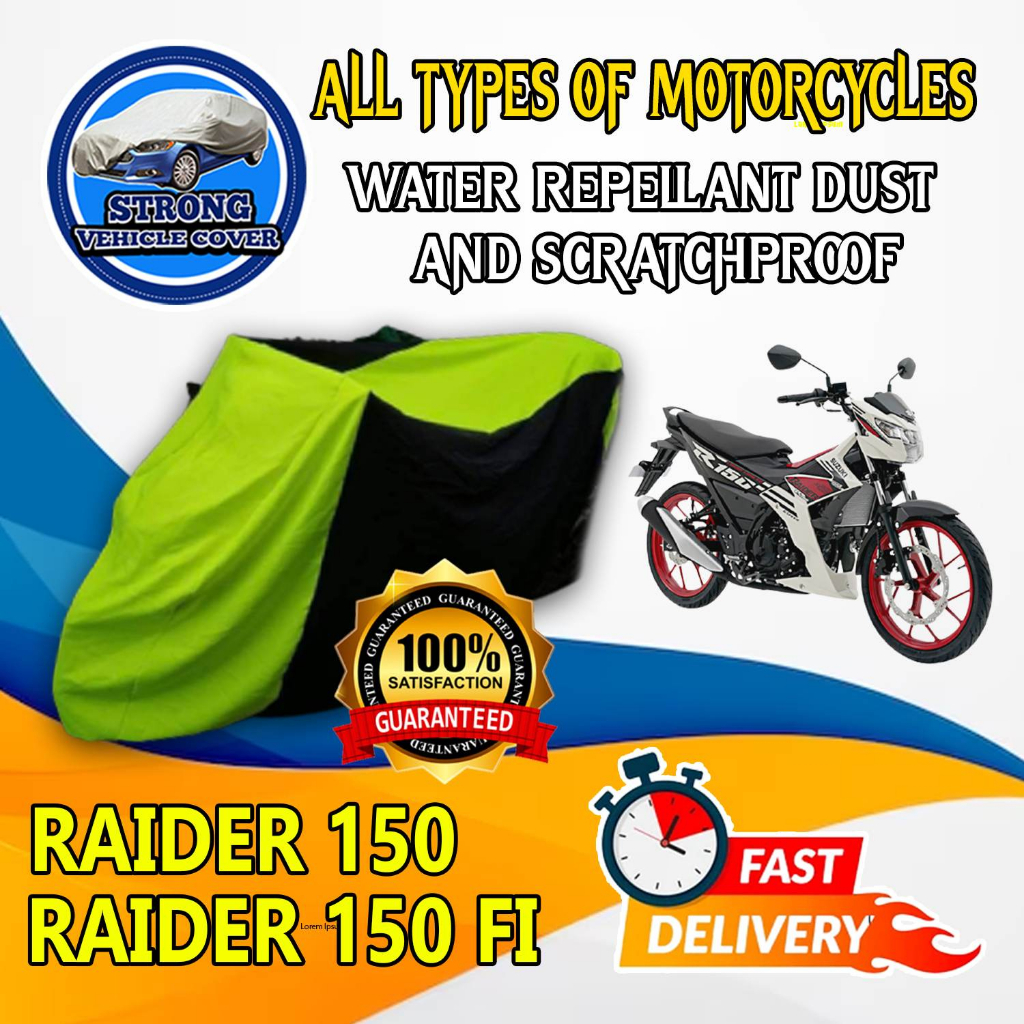 Water Repellent Motor Cover FOR RAIDER 150/RAIDER 150 FI | Shopee ...