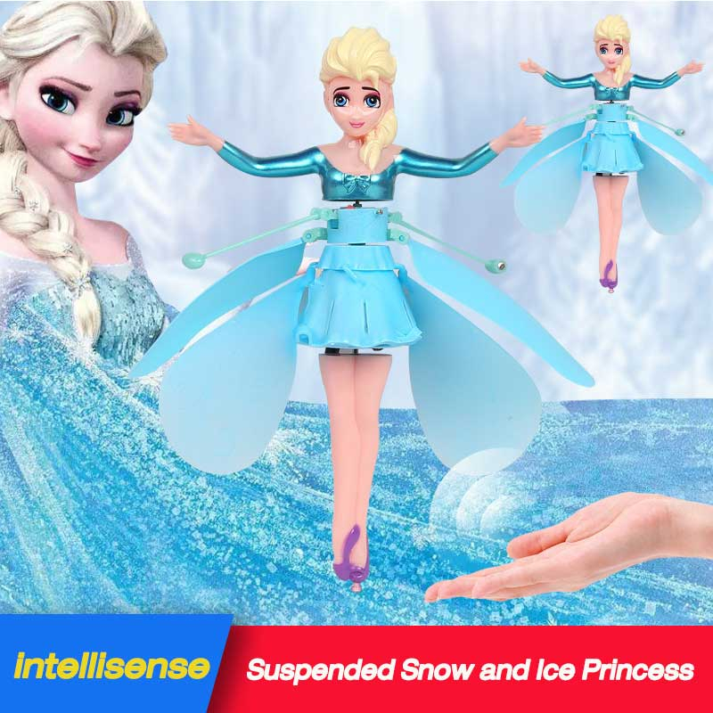 Frozen Gesture sensing aircraft Fairy Flying Machine Suspended UFO ...