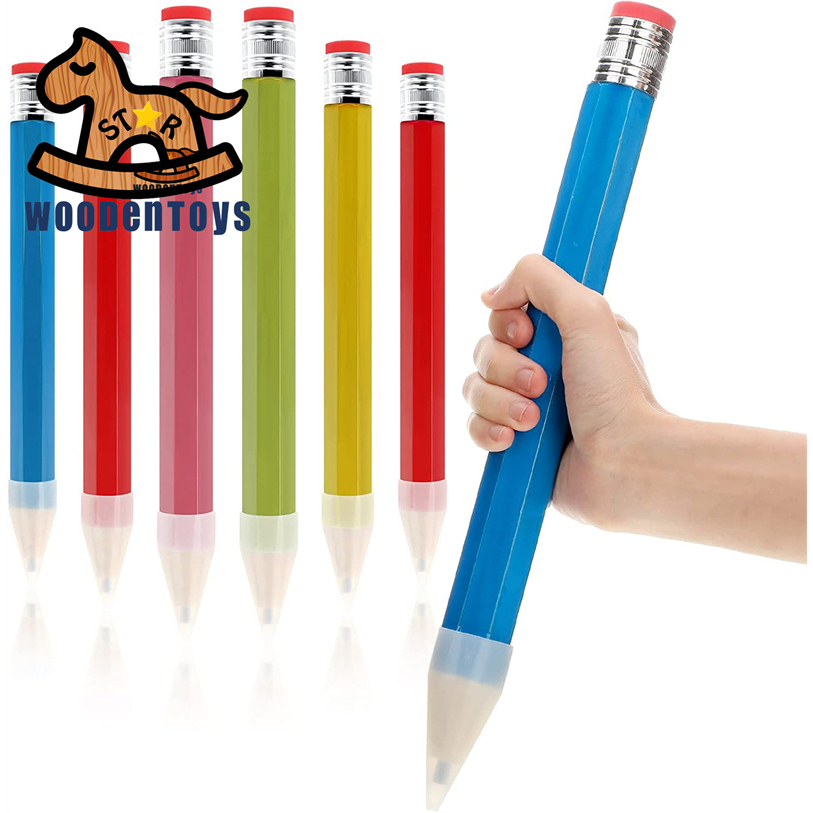 Wooden Jumbo Pencils for Prop, Funny Big Pencil Huge Giant Pencil 14 ...