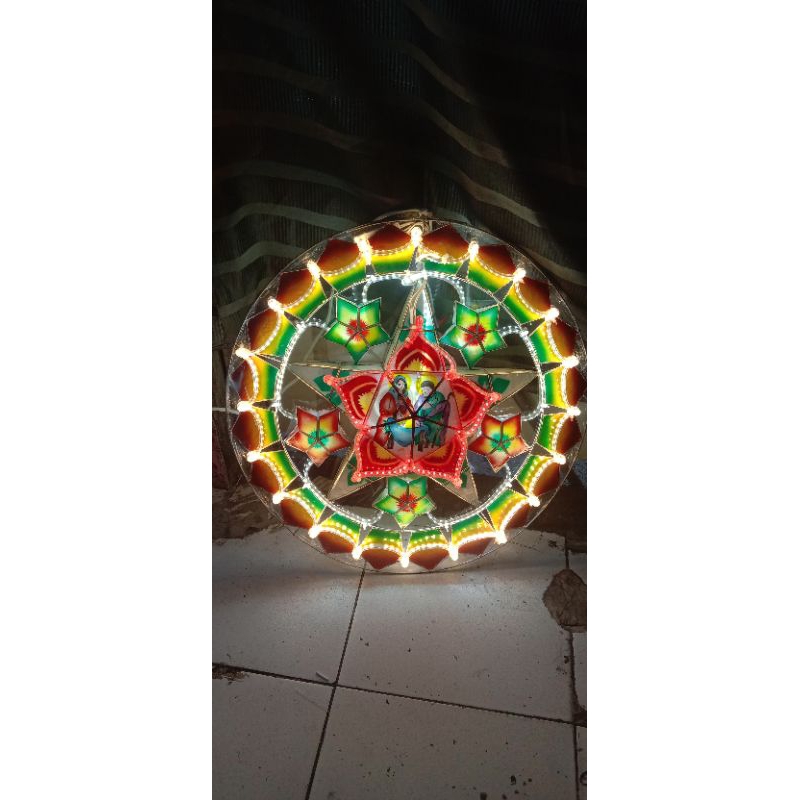 Capiz lanterns / parol 20 inches LED lights | Shopee Philippines