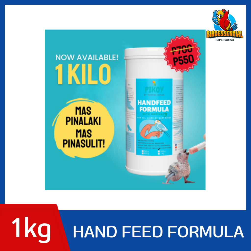 PIKOY Handfeed Formula (1kg) Hand Feeding For All Kinds of Baby Birds ...