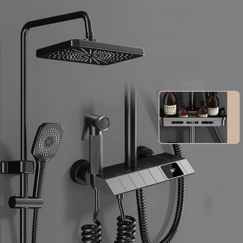 4 in 1 shower Digital display constant temperature shower set ...