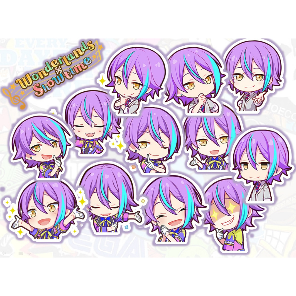Project Sekai Sticker - Wonderland x Showtime Stamp (No Text) | Shopee ...