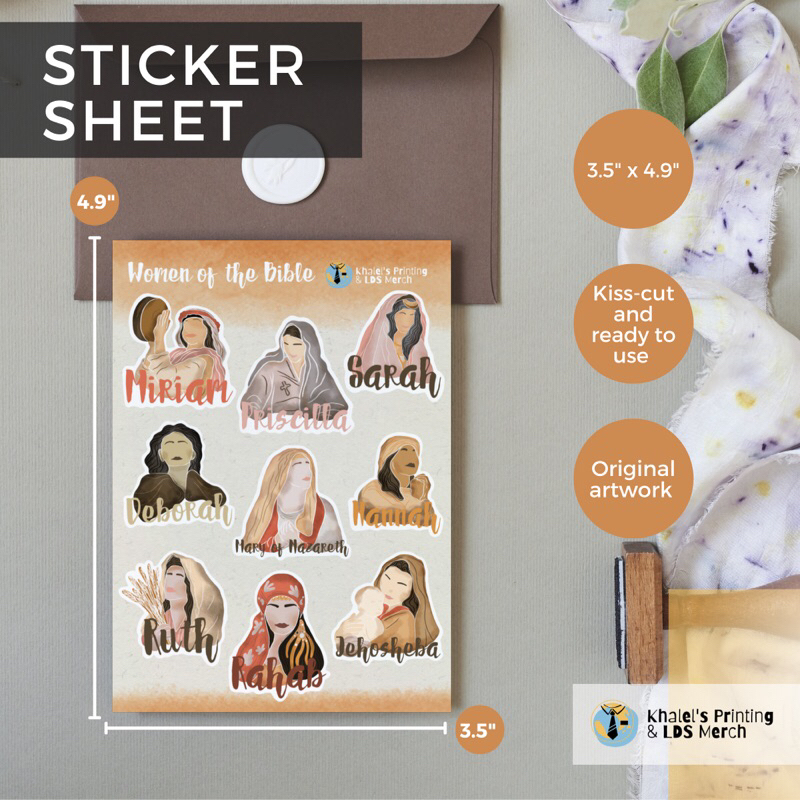 Women of the Bible Sticker Sheet Christian LDS Merch | Shopee Philippines