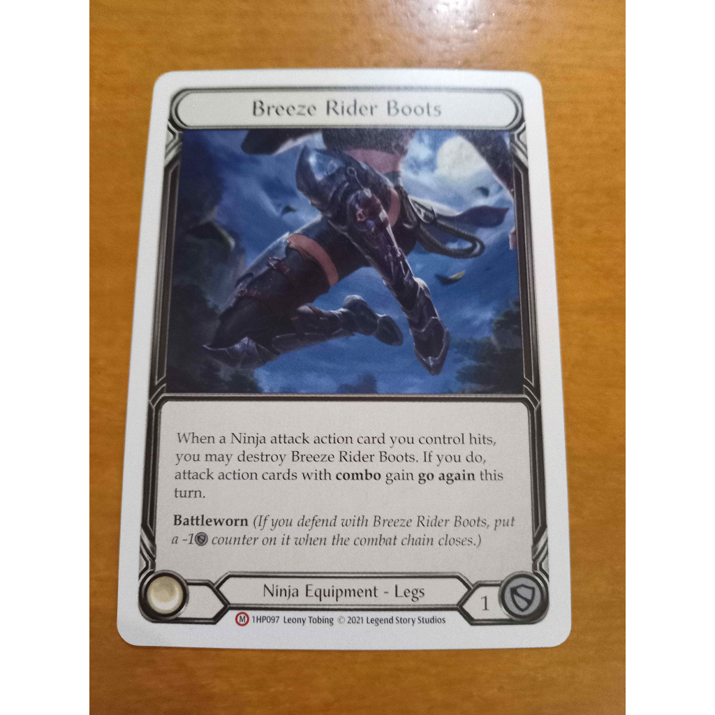 FAB Flesh and Blood TCG: Breeze Rider Boots History Pack Vol 1 1HP097 ...
