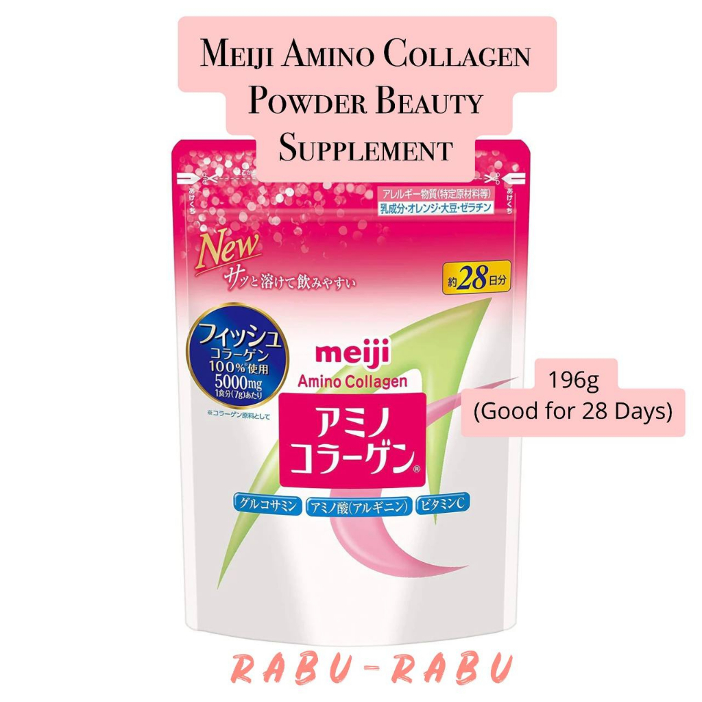Meiji AMINO COLLAGEN POWDER Beauty Supplement 196g (28 Days) | Shopee Philippines