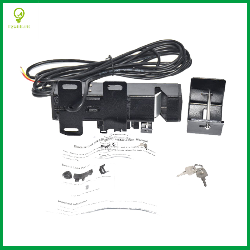 DC 12V 24V Automatic Gate Lock Automatic Electric Gate Lock Wireless ...