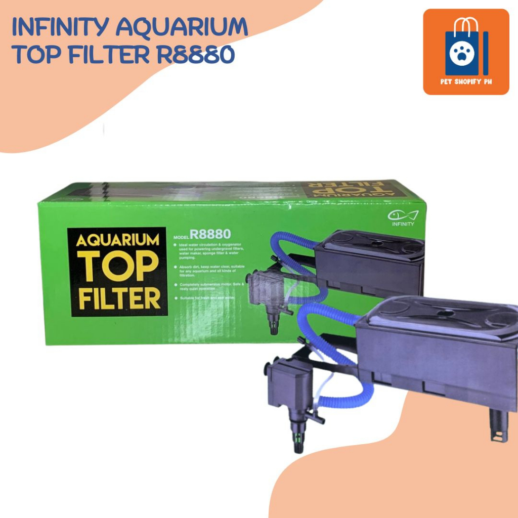 Infinity Aquarium Top Overhead Filter Absorb dirt and keep water clean ...