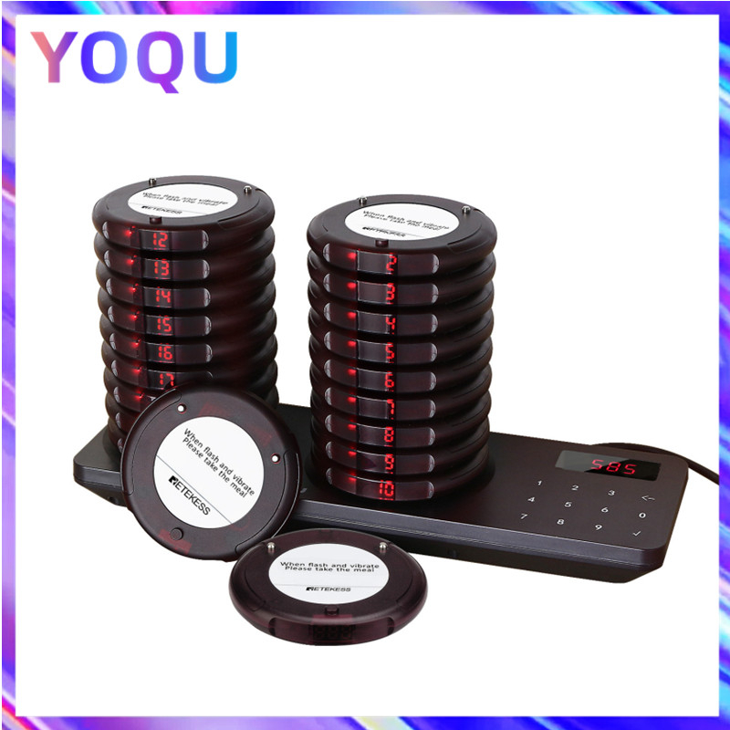 Yoqu Beeper Pager With 20 Buzzers Pagers For Restaurant Guest Paging ...
