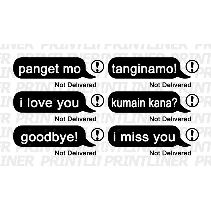 PANGET MO, T*NGINAMO, ILOVEYOU, KUMAIN KANA?, GOODBYE!, IMISSYOU (NOT ...