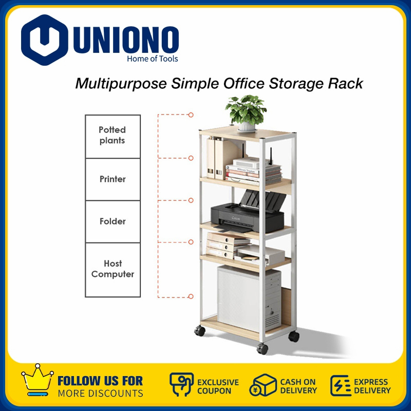 Uniono Printer stand desktop office storage rack copier storage office ...