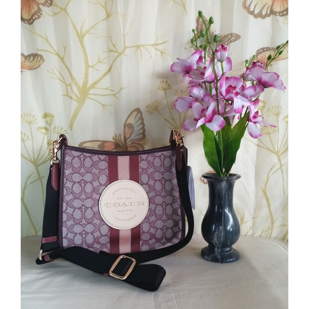 Coach Dempsey File Bag In Signature Jacquard With Stripe And Coach ...