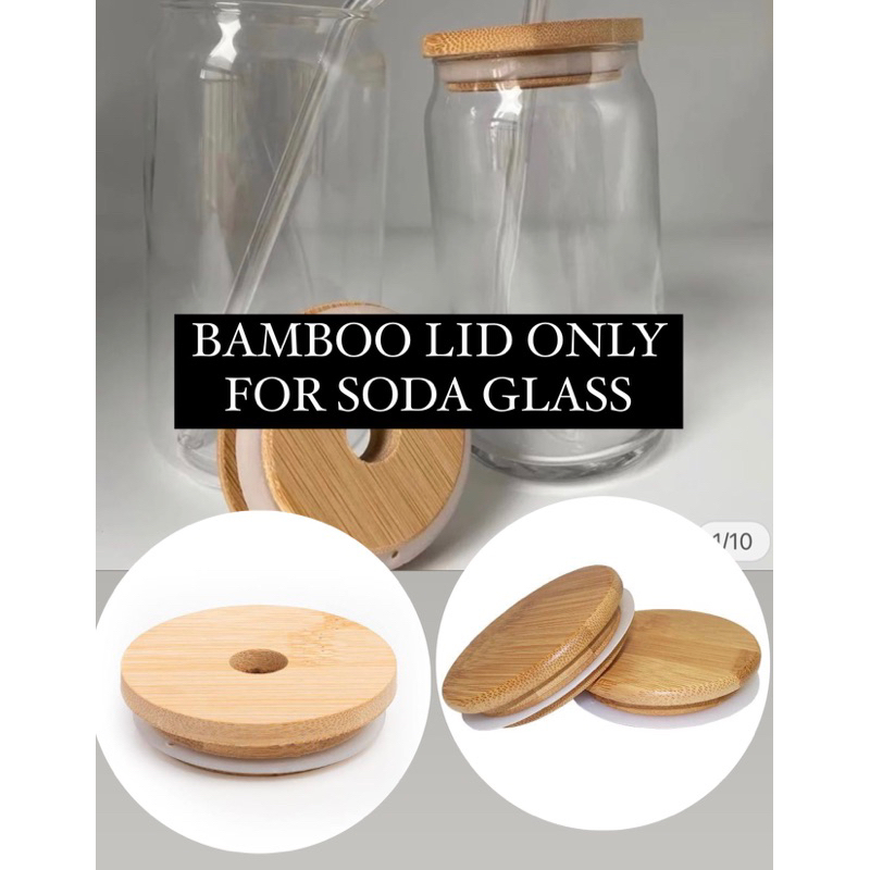 BAMBOO LID FOR SODA GLASS | Shopee Philippines