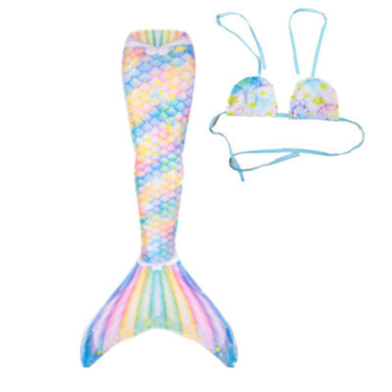 【COD】 Parent-Child Swimwear Children's Mermaid Tail Swimming Suit Baby ...