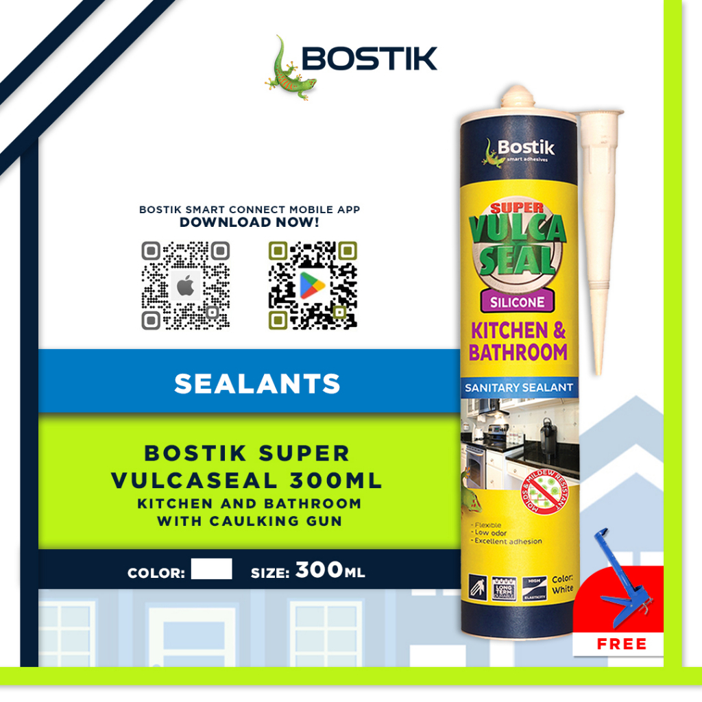 Buy 1 Bostik Super Vulcaseal Kitchen and Bathroom 300ml Get 1 FREE ...