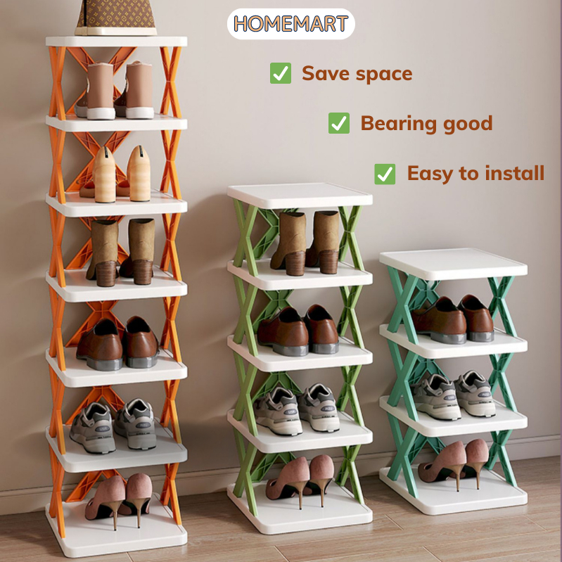 9 Layer Simple Folding Multi-tier Shoe Rack Balcony Shoe Rack Storage ...
