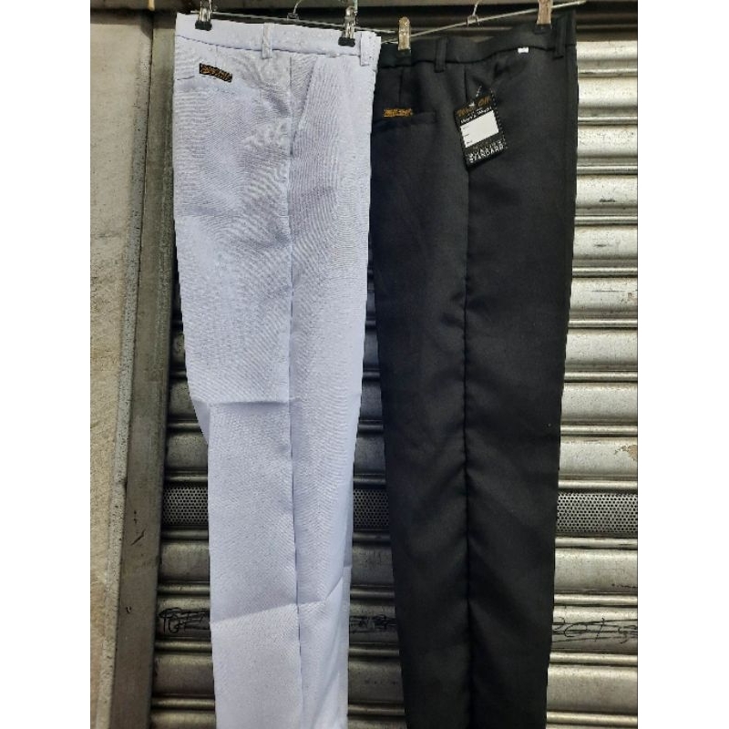 WELL_OFF_SLACKS_FOR_MEN_ COLOR_WHITE_BLACK_AND_CHOCOLATE_BROWN | Shopee ...
