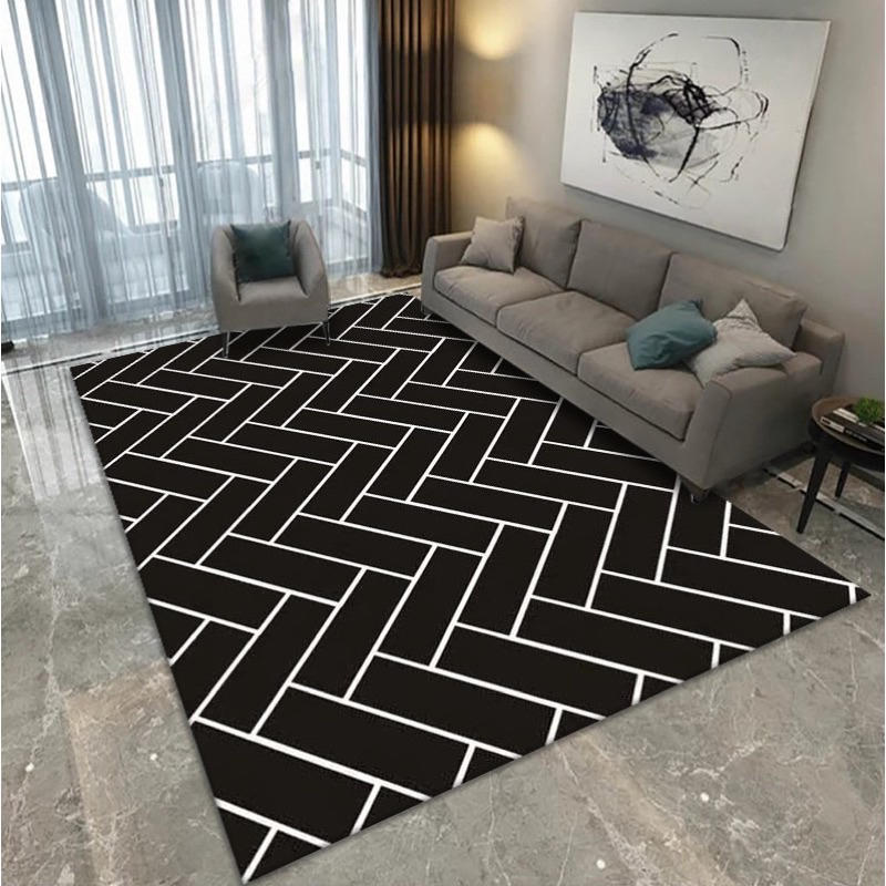 150x180cm 3D Geometric Carpet Comfortable Lounge Area Rectangle Carpet ...