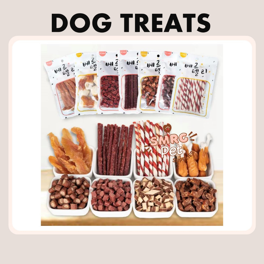 SMRG Pets Korean Rawhide Dog Chews Dog Treats Pet Snack 100g Cube Stick ...