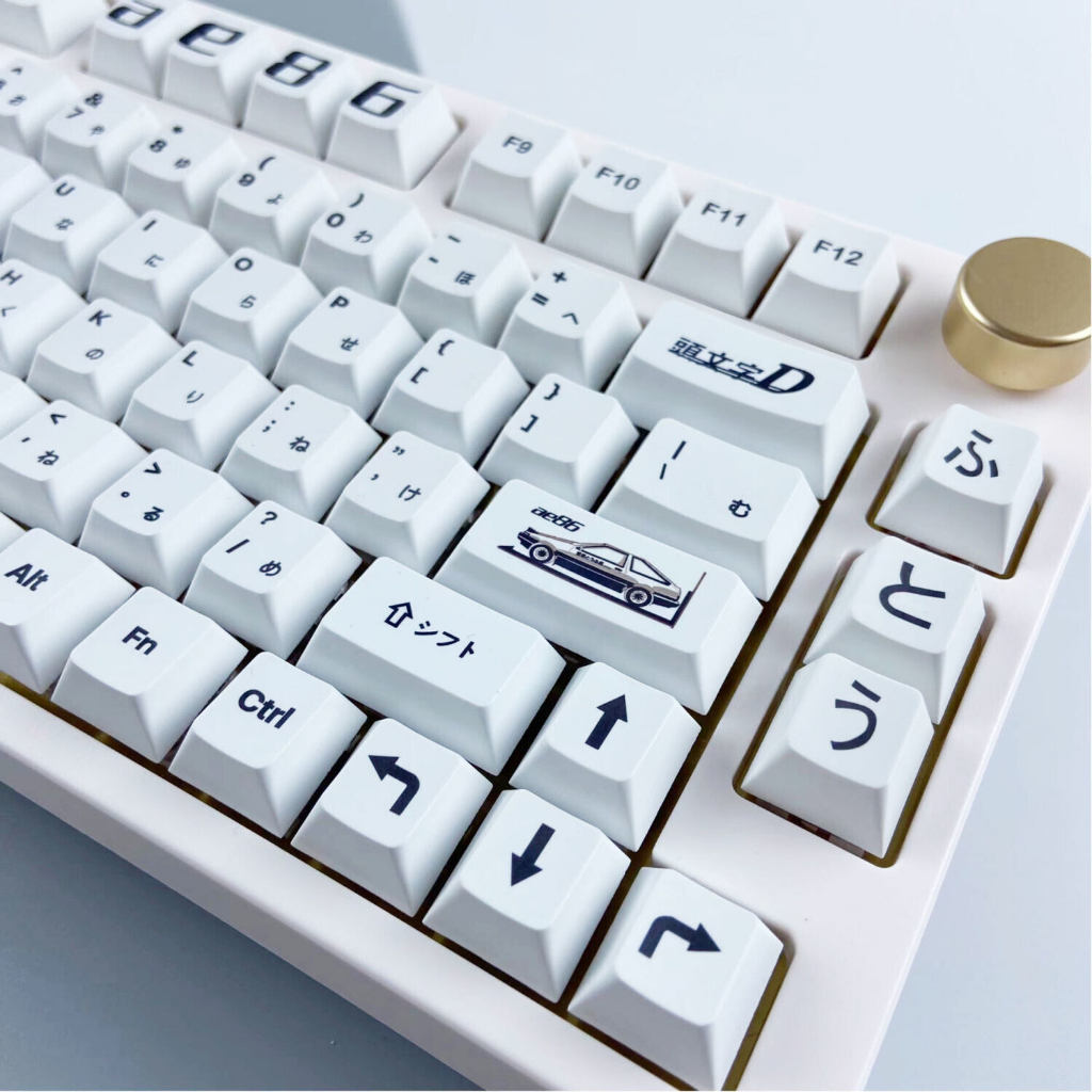 120 keys AE86 initial D Cherry porfile keycaps for Gateron Cherry MX ...
