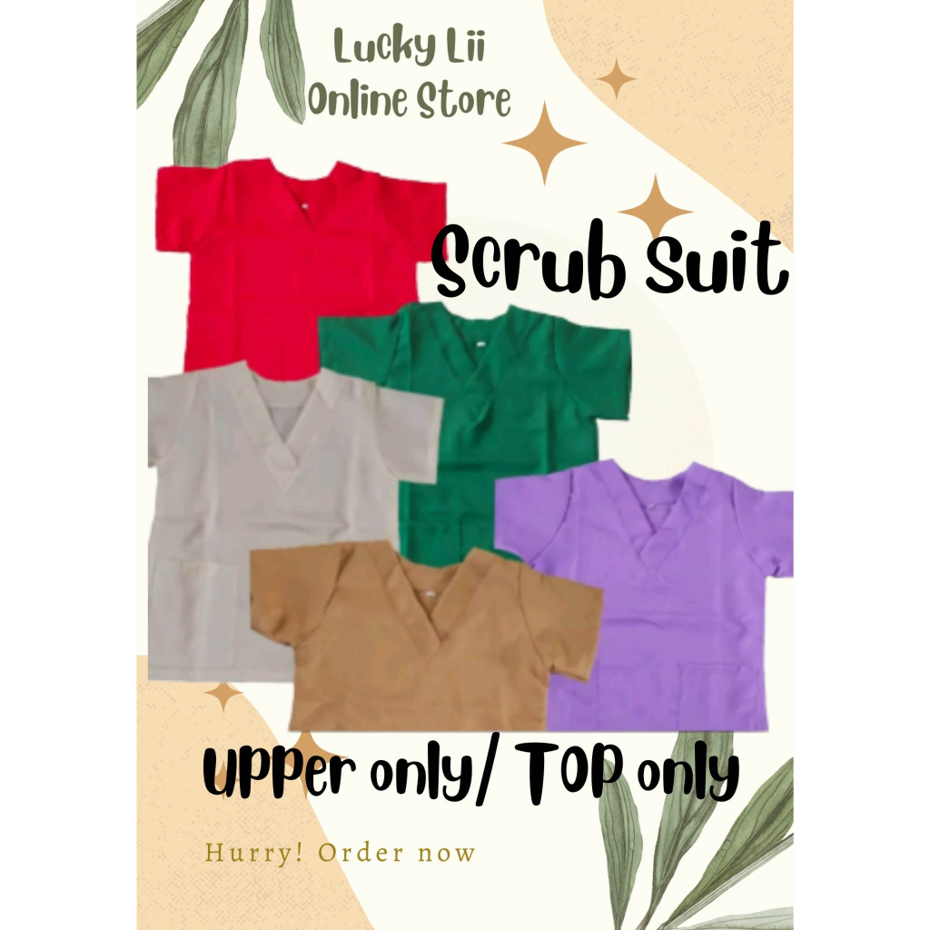1LL'S TOP ONLY SCRUBS/ UPPER ONLY SCRUBSUIT/ | Shopee Philippines