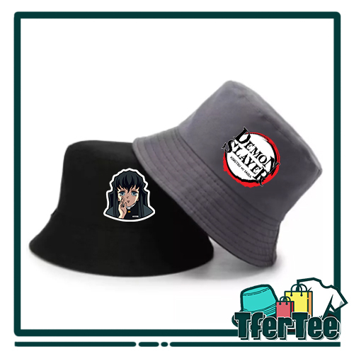 Bucket Hat Reversible Color DemonSlayer Muichiro Tokito Unisex ...