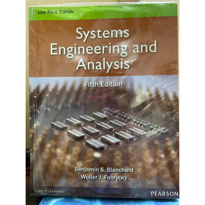 Systems Engineering and Analysis Fifth edition by Benjamin S. Blanchard | Shopee Philippines