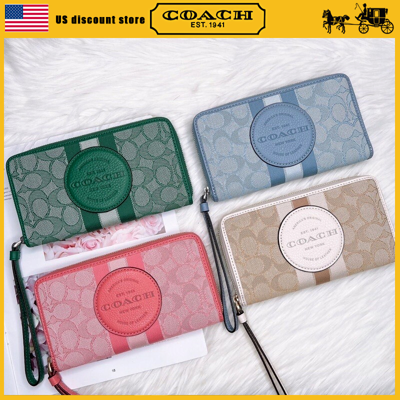 Authentic ZIP CLUTCH Ladies Long Wallets Leather Wallets | Shopee ...