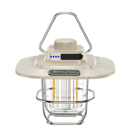 4500mAh Outdoor Retro Camping Lamp Tent Lamp LED Rechargeable Lantern ...