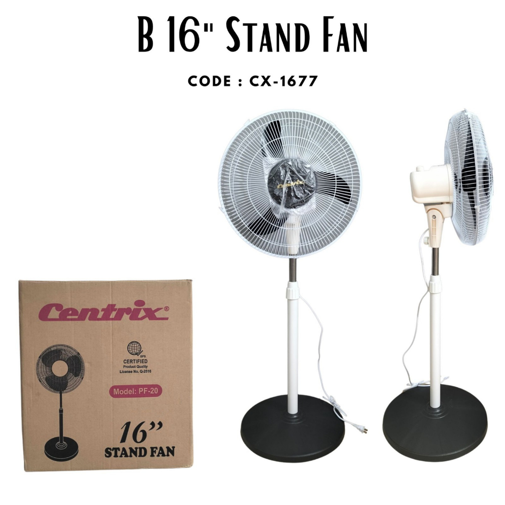 [ ON STOCK] BUY 1 TAKE 1 CENTRIX CX 1677 B C D STAND FAN | Shopee ...