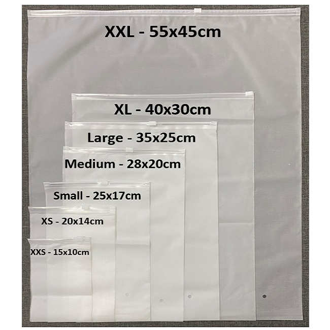 10 Pieces Biodegradable Frosted Zip Lock Packaging Organizer | Shopee ...