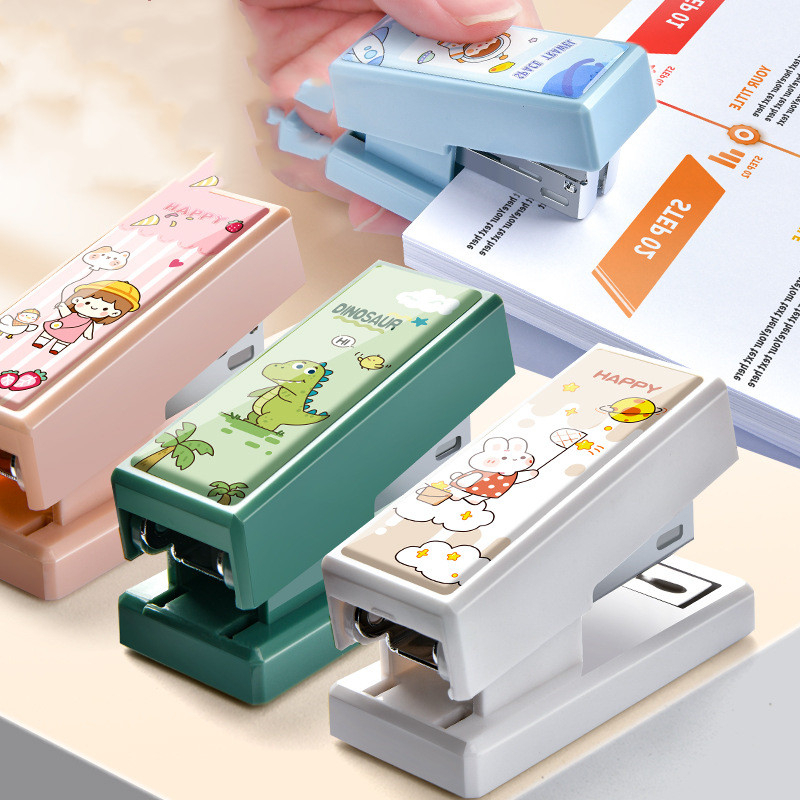 Mini Trumpet Cartoon Stapler Stapler Set Stationery Office School Supplies Supplies Stationery ...