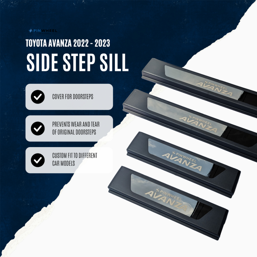 Pinwheel Side Step Sill For Toyota Avanza 2022 - 2023 | Shopee Philippines