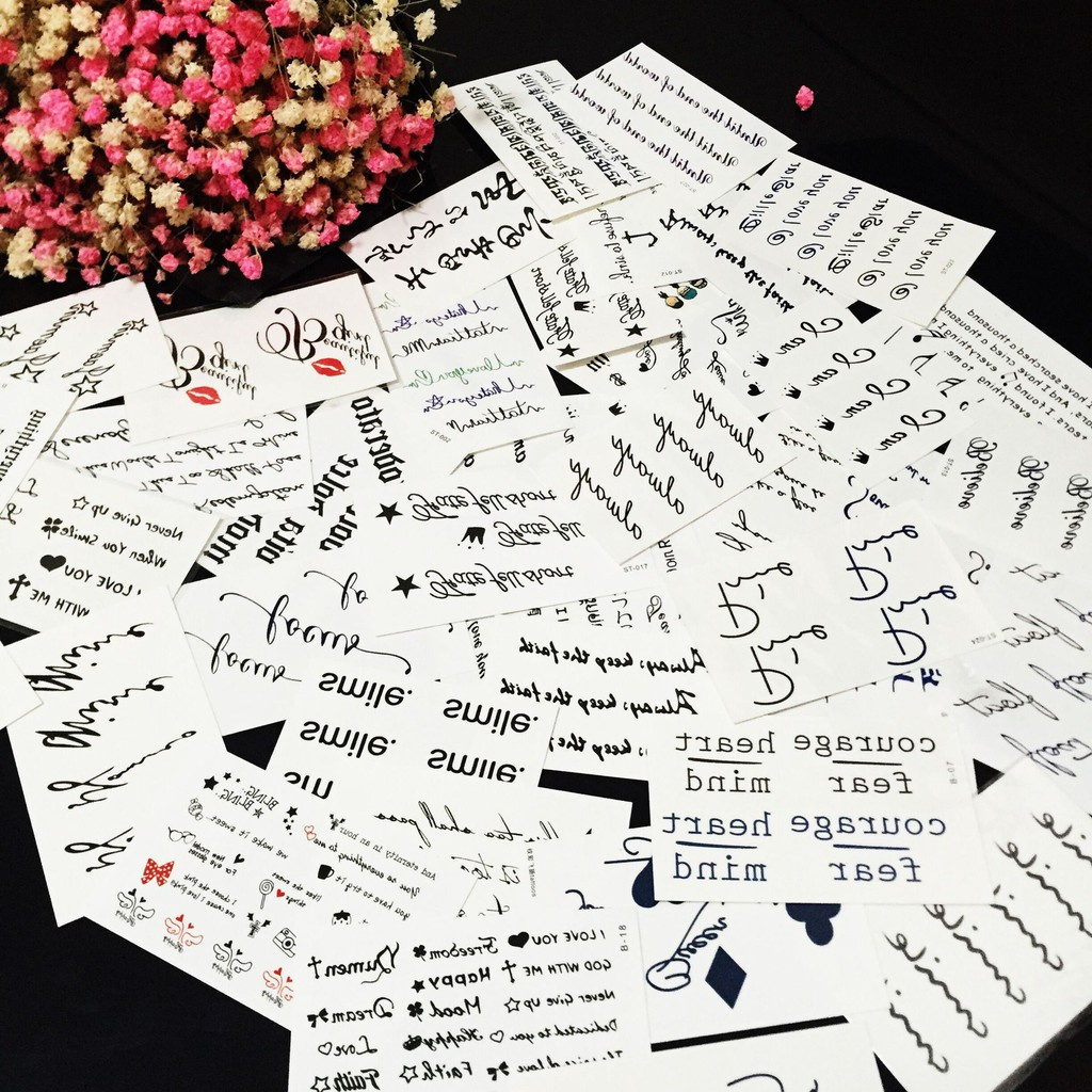1pc Tattoo Sticker random Desgin Waterproof Fake tattoo | Shopee ...