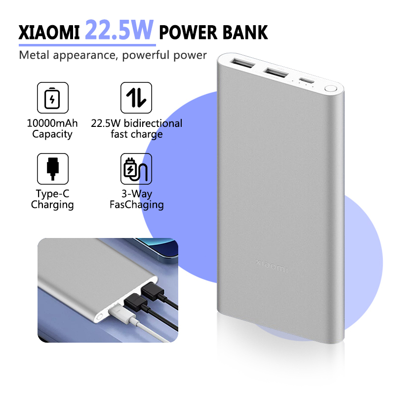 Xiaomi Mi Powerbank 20000mAh 50W Type-C Dual Way Fast Charge 74Wh High Power Support Laptop ...